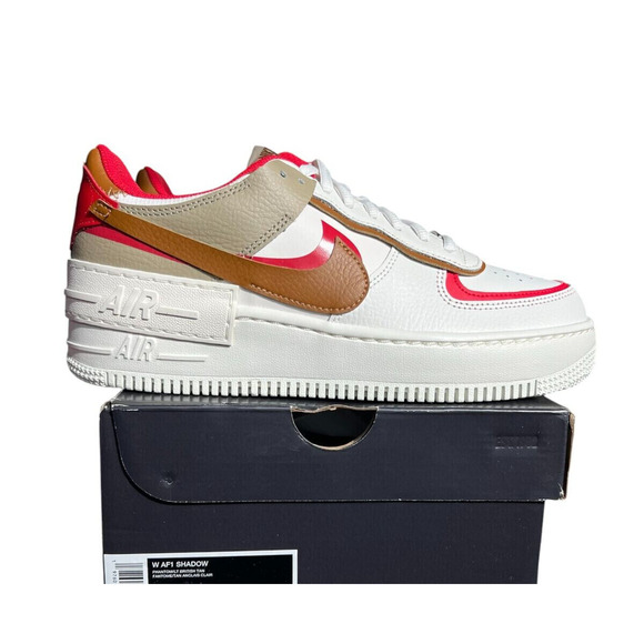 Nike | Shoes | Nike Air Force Shadow Womens Size 6 Phantom Fire Red ...